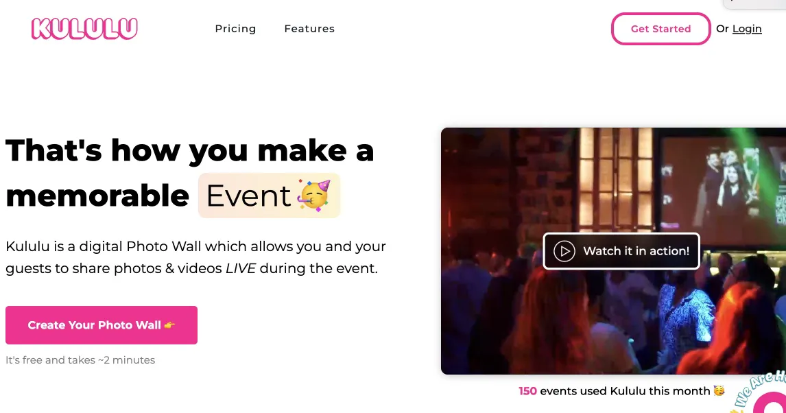 Kululu. Un mur d’images pour vos événements — Les outils collaboratifs