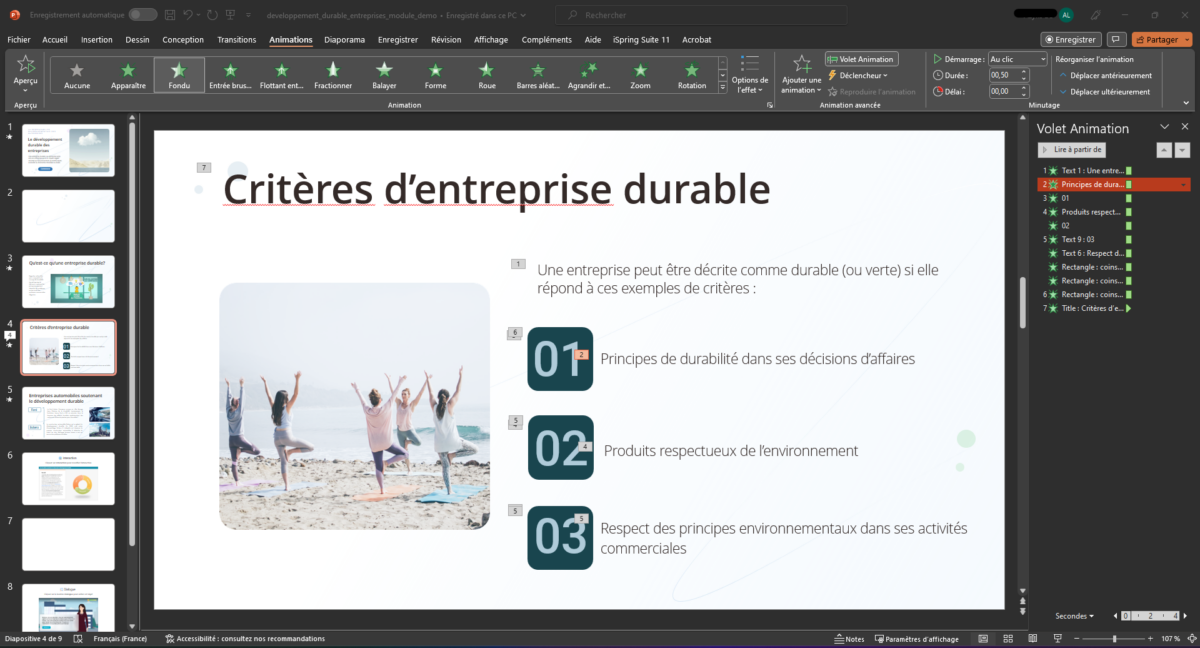 Astuce : Renommez vos objets dans le volet animation de PowerPoint
