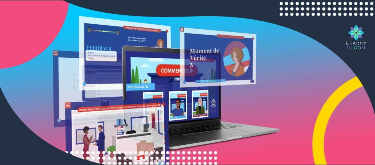 Cas client FDJ - E-learning et Serious Game immersif - La Digital Learning Academy