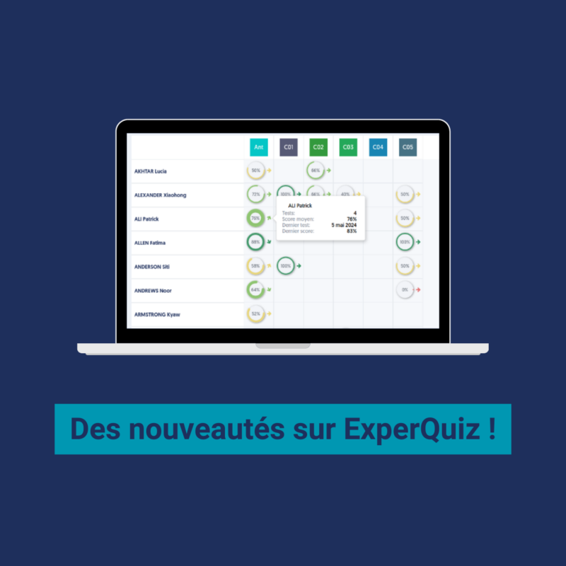Du nouveau sur ExperQuiz
